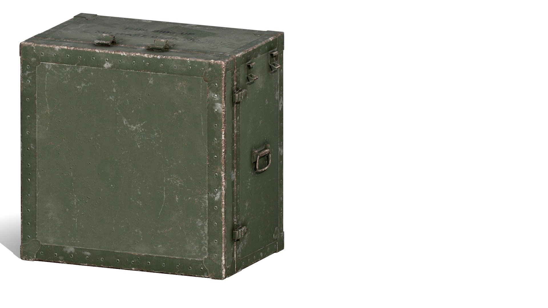 Military Desk Setup [WW2] 3D Model Download - Game Ready Asset | Open3DSea