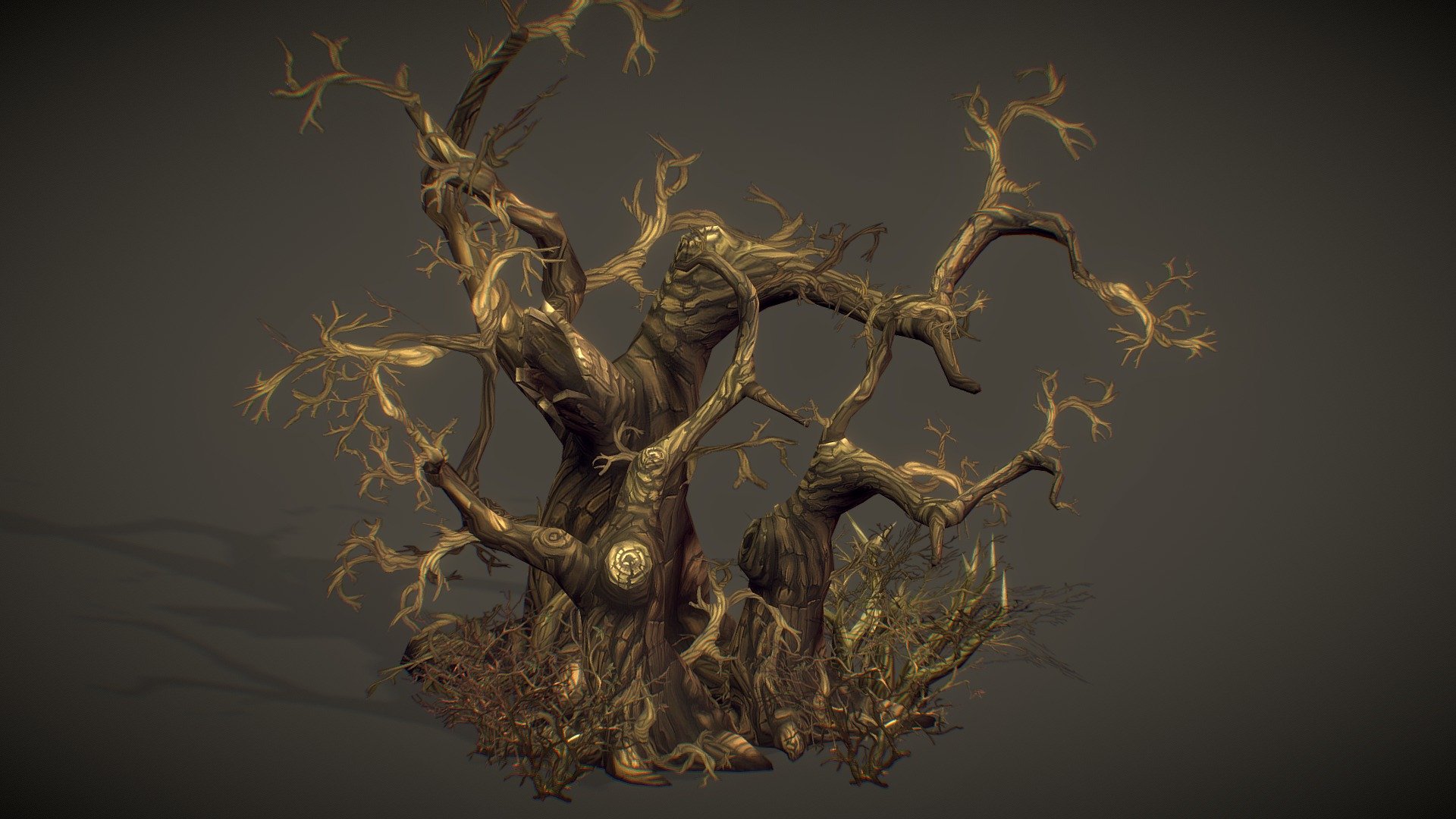 Old Creepy Trees - Hand Painted Series - OPEN3DSEA