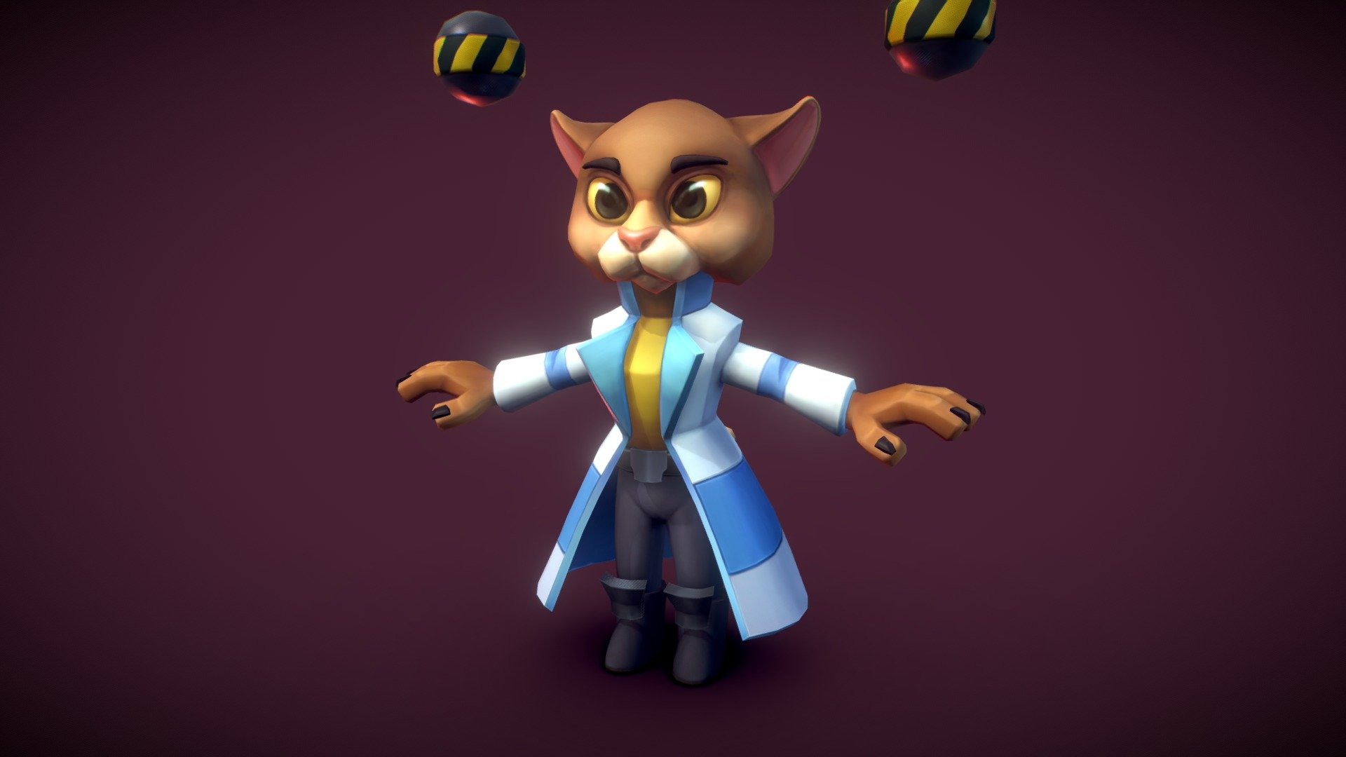 Psy Cat T1 - Preview - OPEN3DSEA