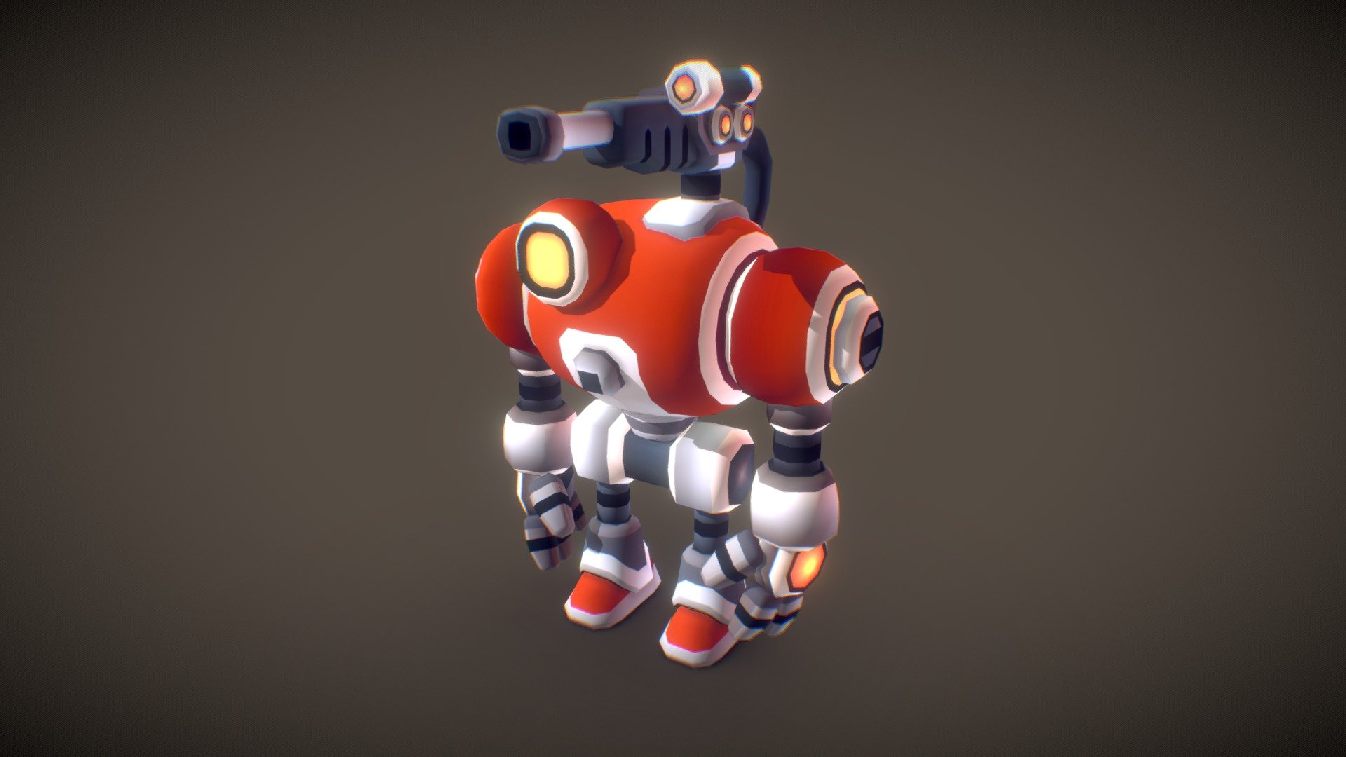 Shoulder Sniper Robot - Preview - OPEN3DSEA